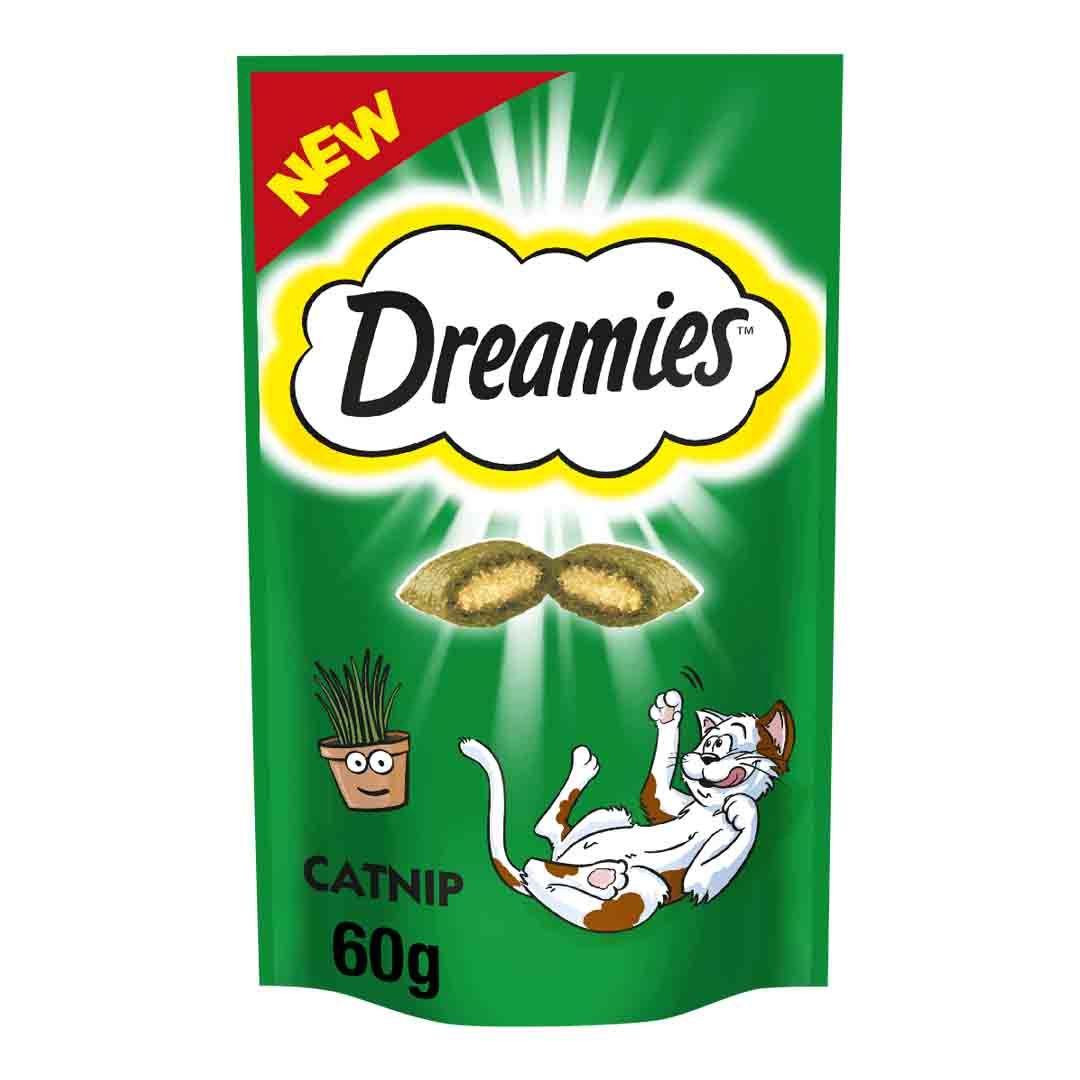 Dreamies Adult 1+ Cat Treats with Catnip 60g | Cat Treats