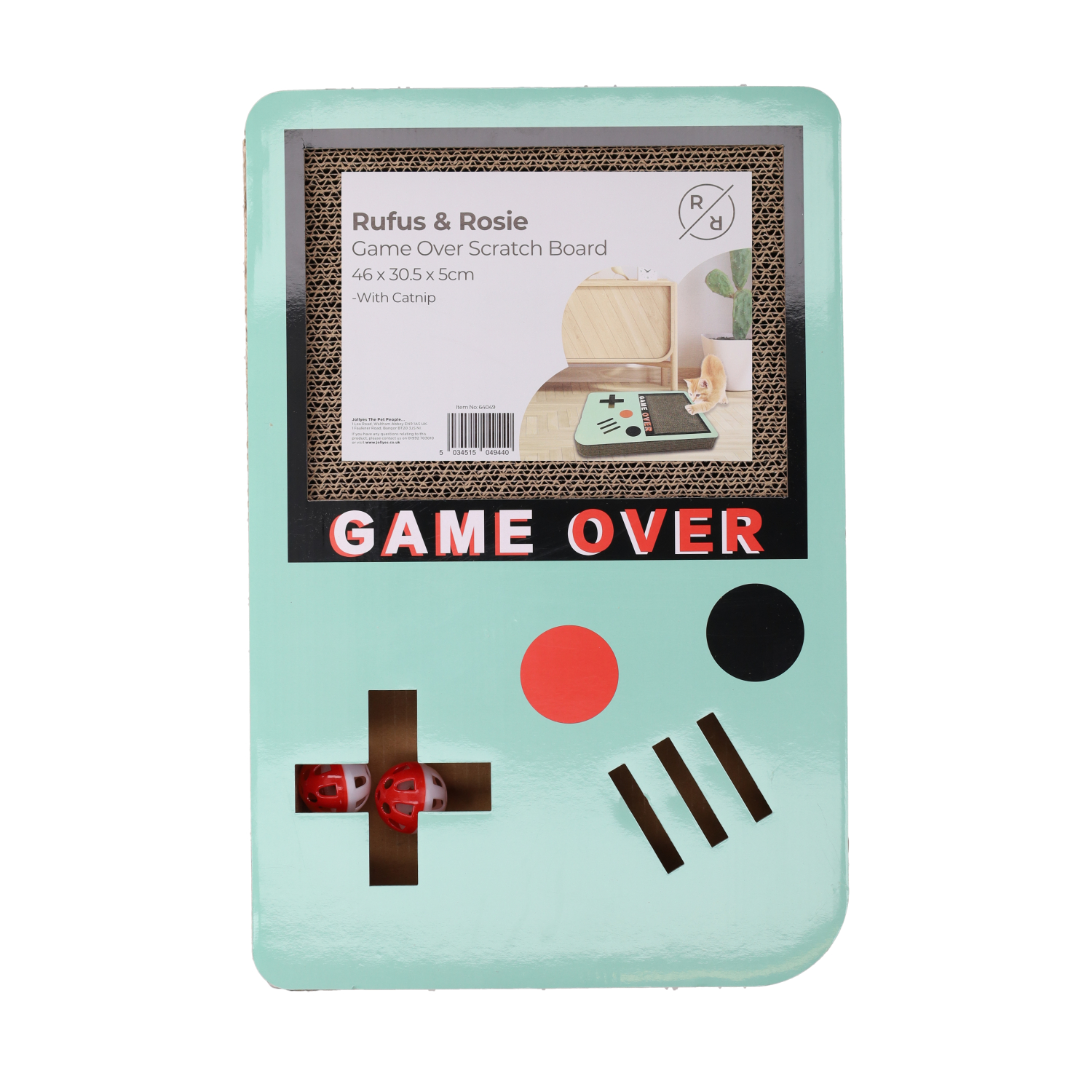 Rufus & Rosie Game Over Cat Scratch Mat | Jollyes