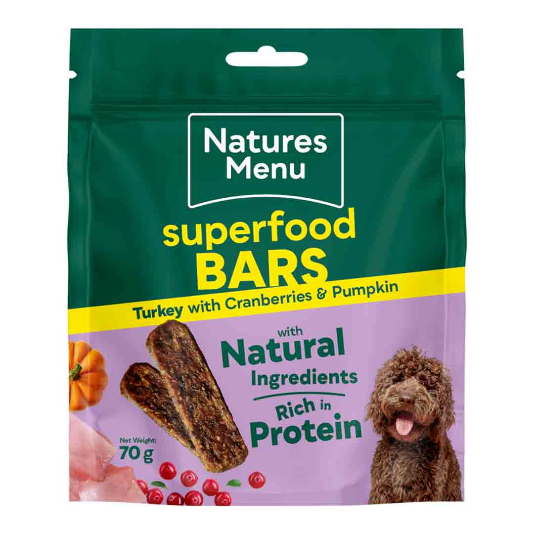 Natures Menu Superfood Bars Turkey 70g | Jollyes