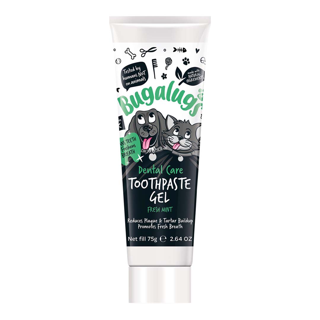 Bugalugs Dog and Cat Dental Brushing Teeth Gel | Pet Toothpaste | Jollyes