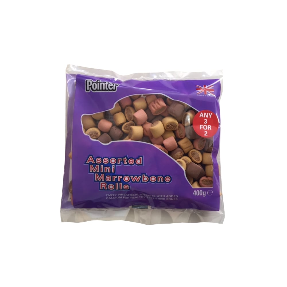 Pointer Assorted Small Rolls 400g | Dog Biscuits