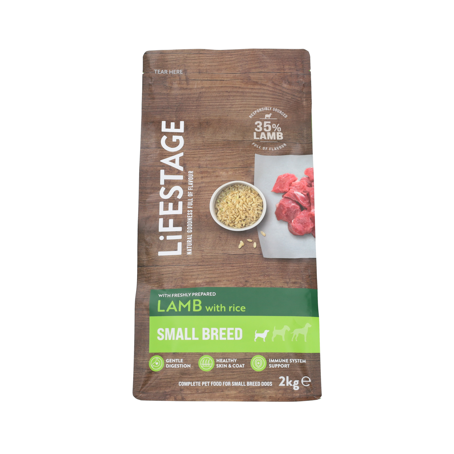 Lifestage Naturals Dog Food Small Breed Lamb & Rice 2 kg | Jollyes