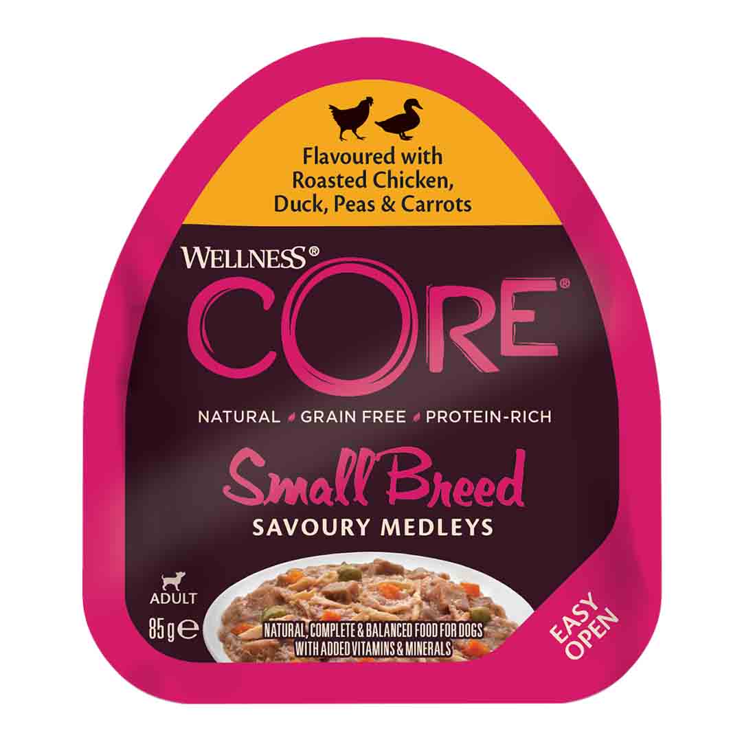Wellness CORE Wet Small Breed Adult Dog Food Savoury Medleys Chicken ...