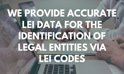 LEI codes | Unique identification of legal entities