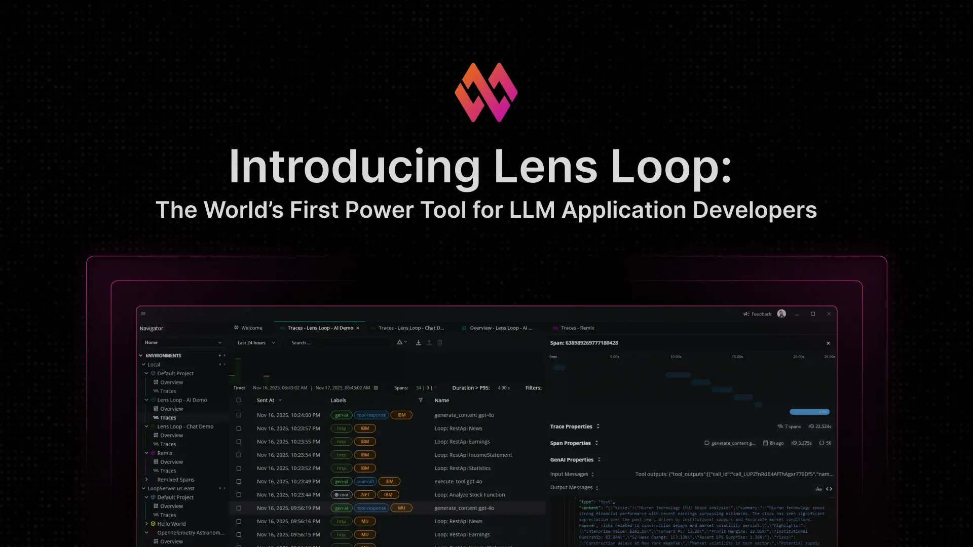 Introducing Lens Loop: A Power Tool for LLM App Developers