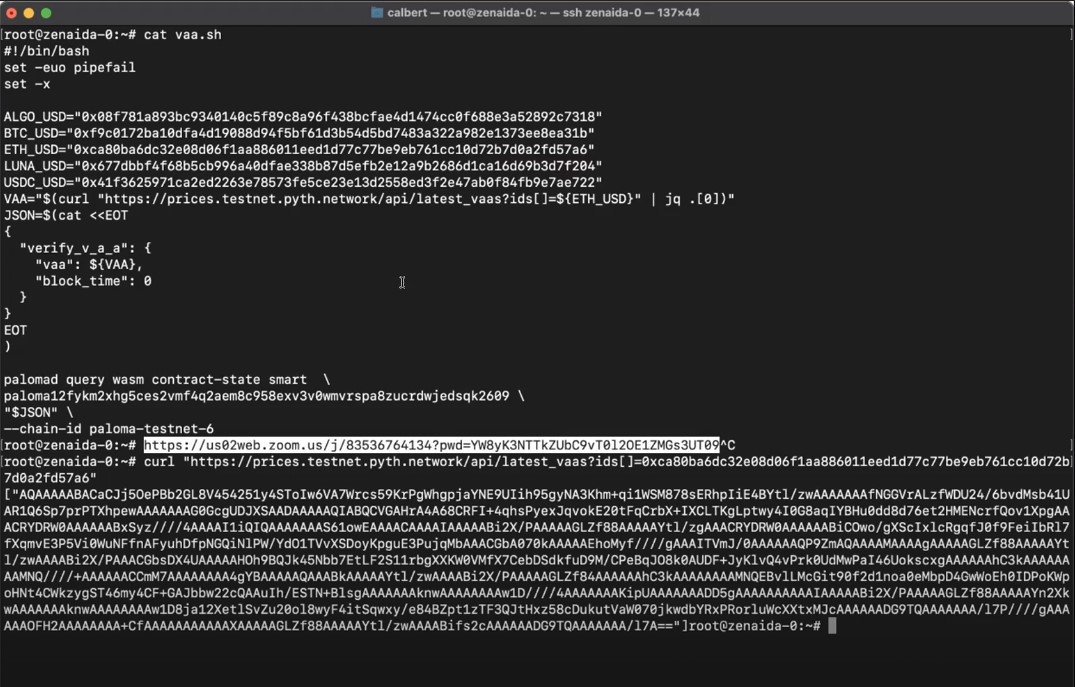 Paloma Pyth Price Feeds Demo