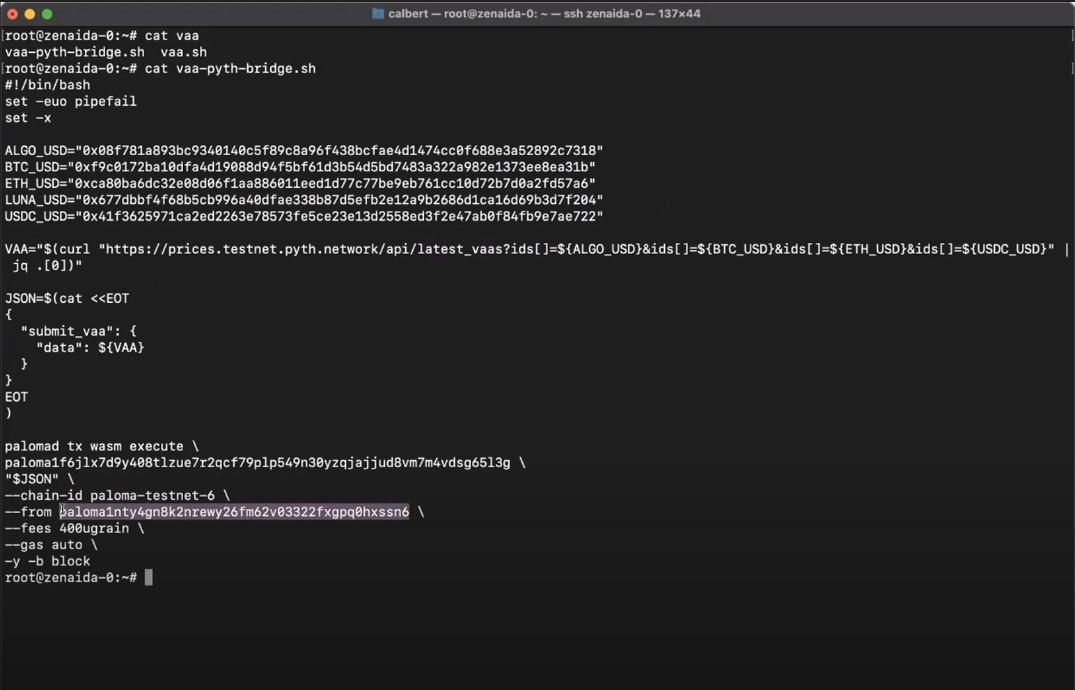 Paloma Pyth Price Feeds Demo