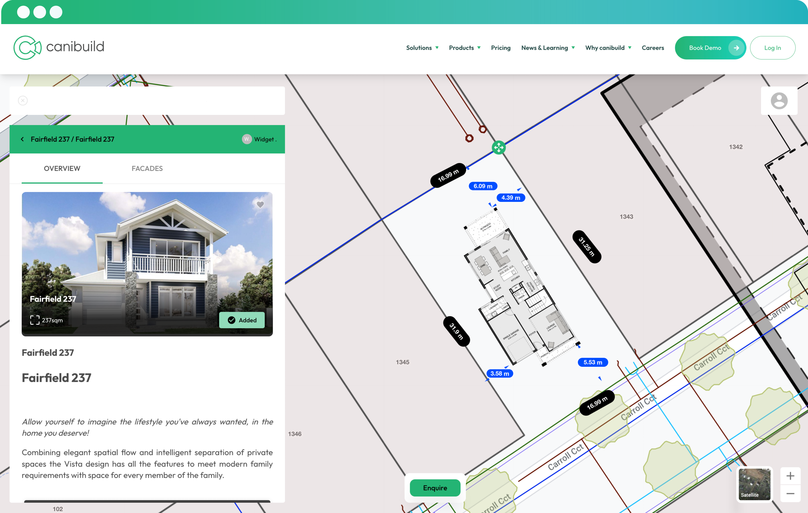 canibuild Web Widget | Lite version of app changing the way builders sell
