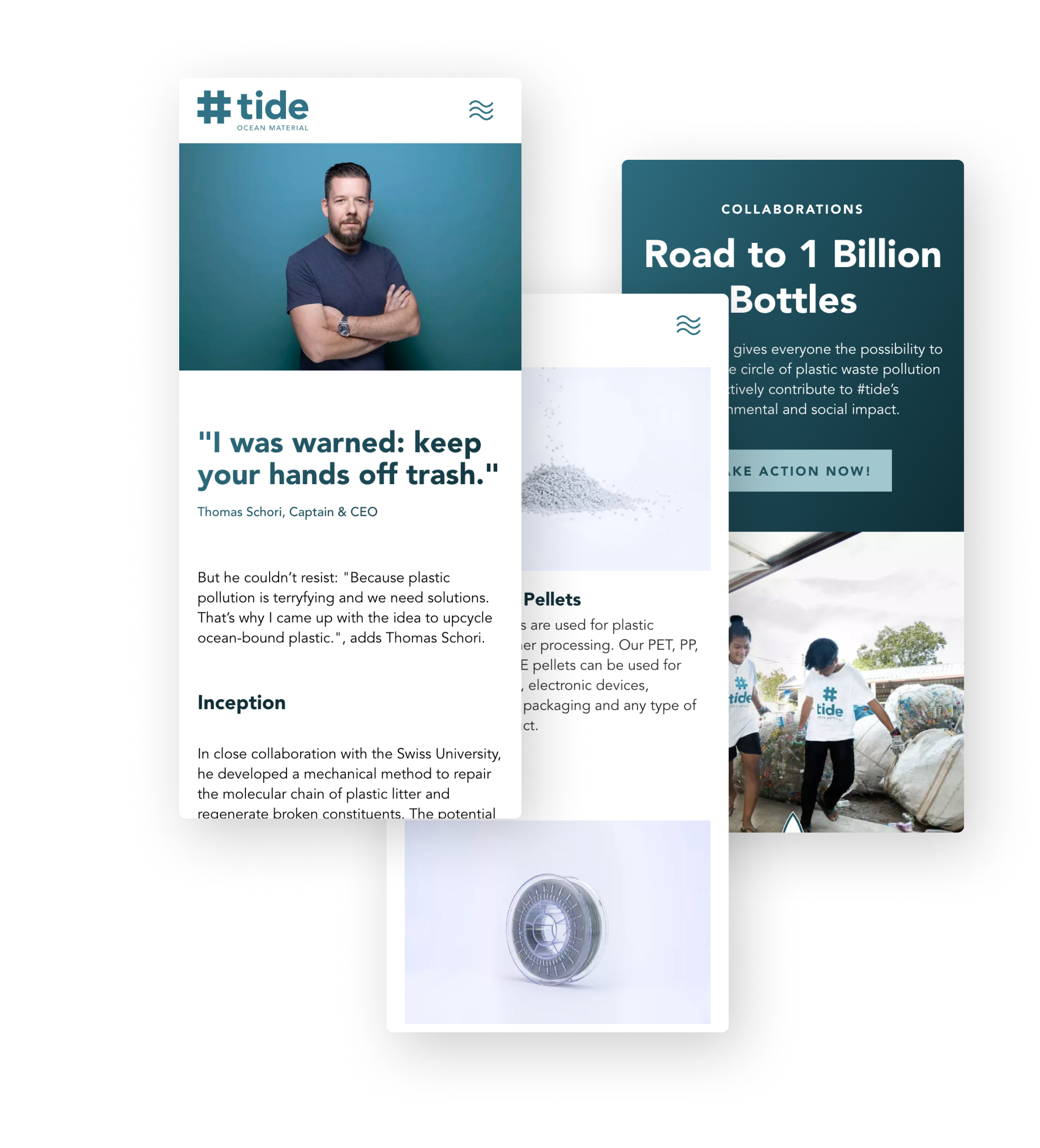 #tide ocean material | #tide has a new website architecture