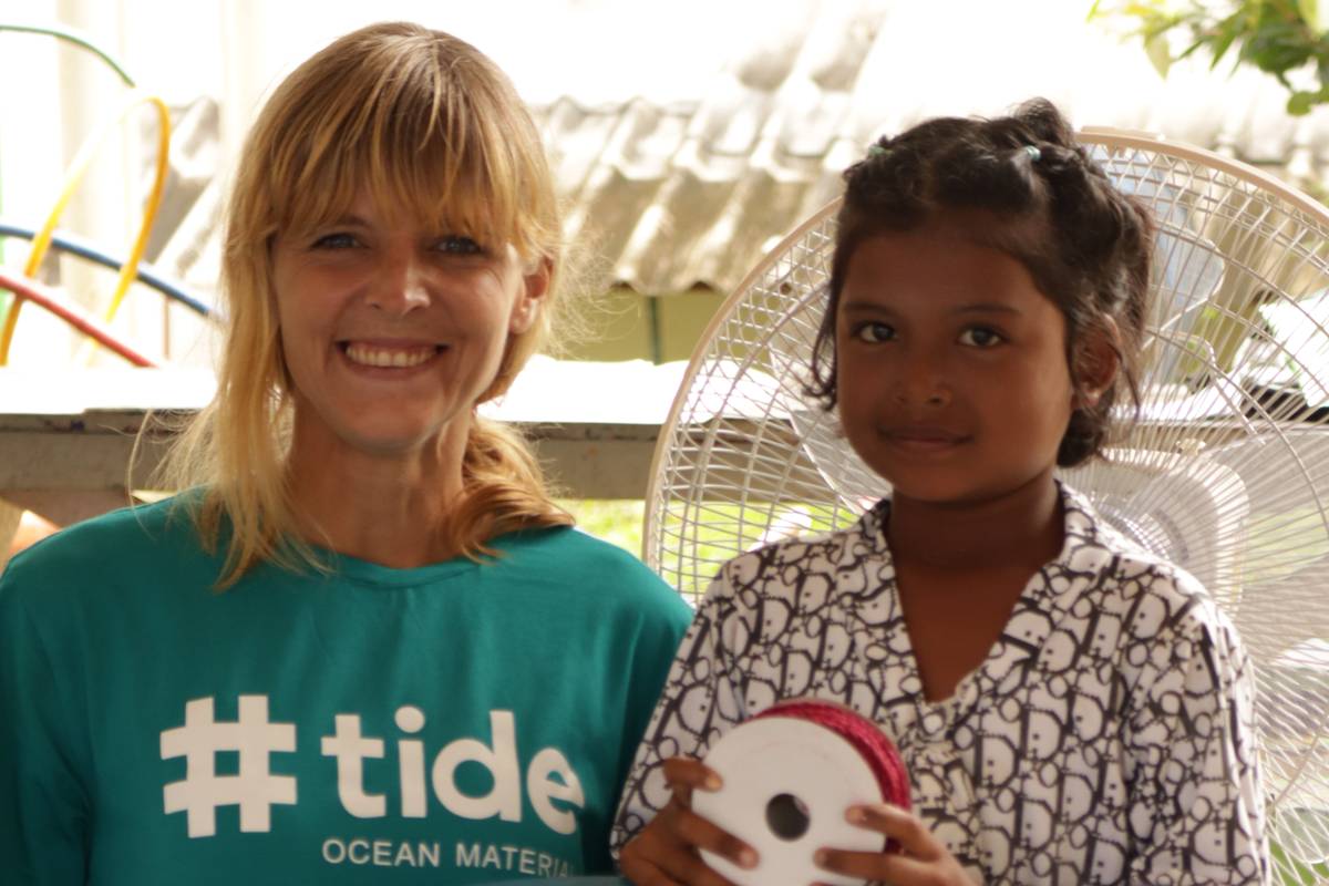 #tide ocean material | Teaching schoolkids about plastic pollution