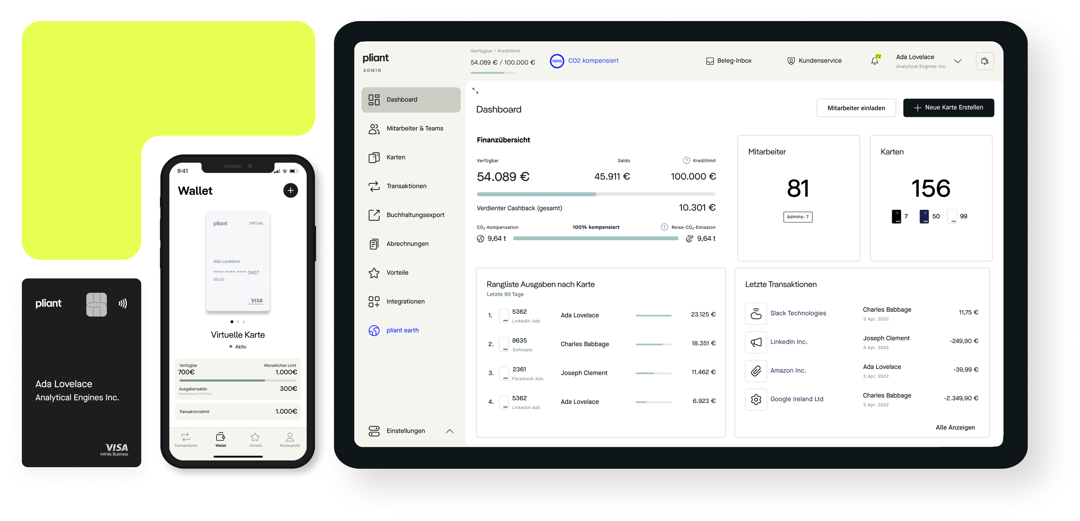 Pliant | Die digitale Kreditkartenlösung für Unternehmen