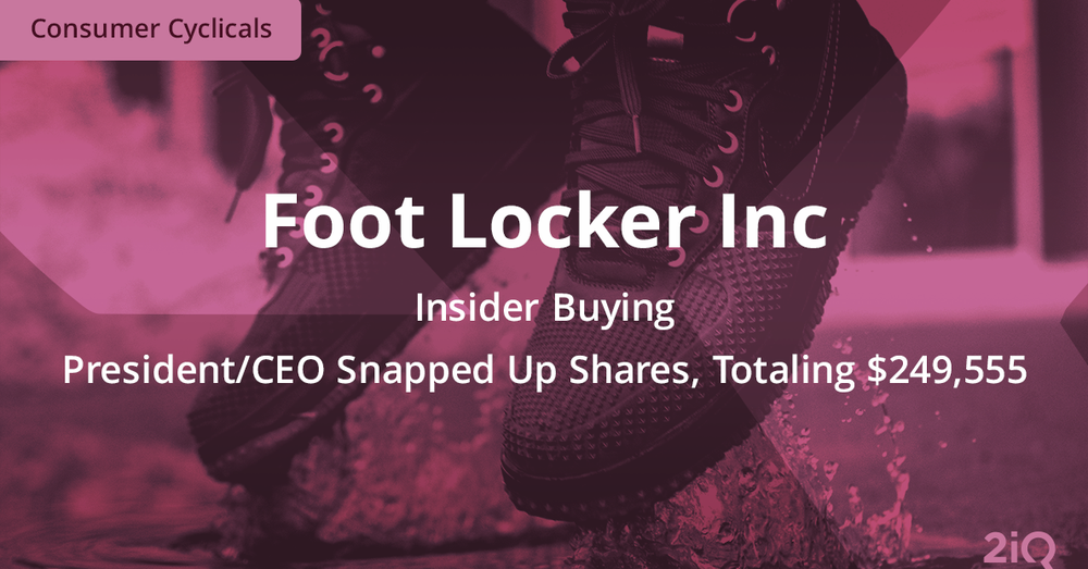 The CEO of Foot Locker Inc Just Bought Stock