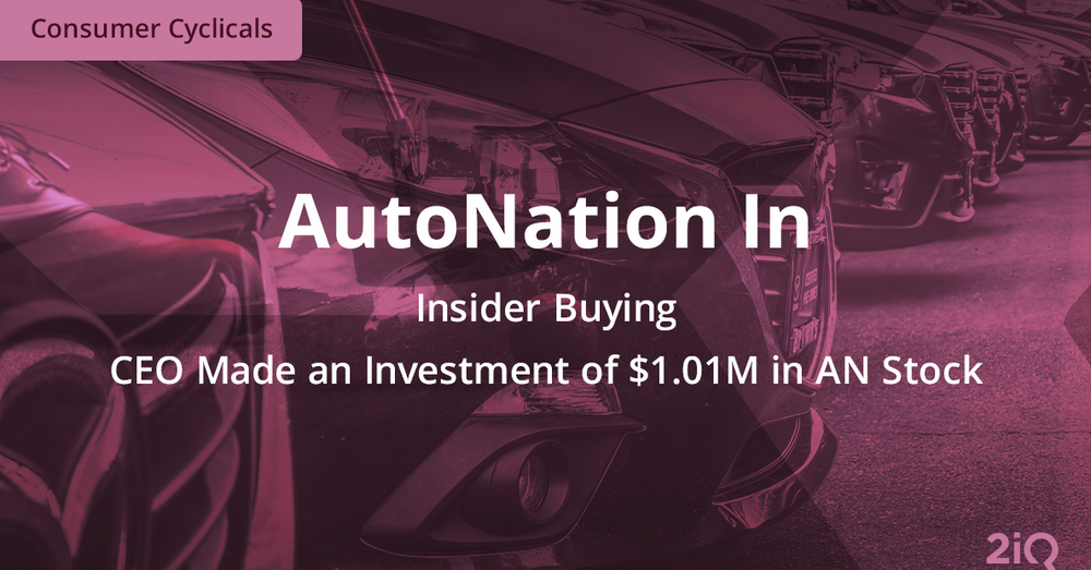 The CEO of AutoNation Just Bought $1 Million Worth of Stock