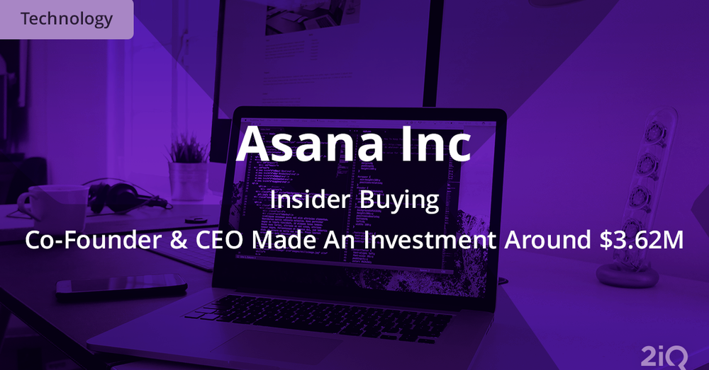 Asana’s CEO Dustin Moskovitz Just Bought Another $3.62 Mil Worth of Stock