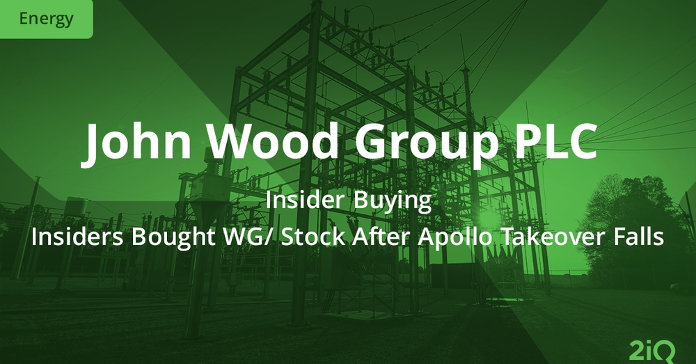 John Wood Group Sees Insider Buying After Apollo Takeover Falls Through