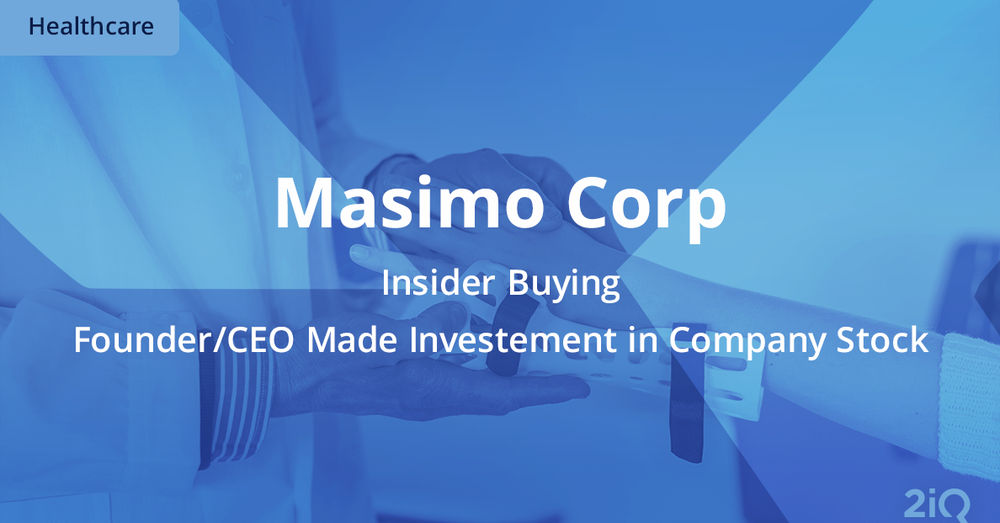 The CEO of Masimo Just Bought $1 Million Worth of Company Stock
