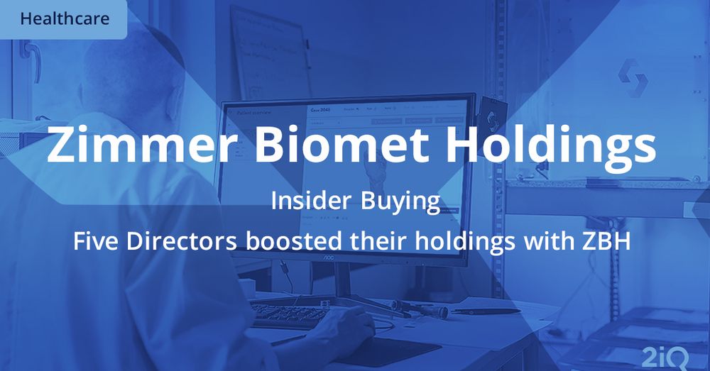 Five Insiders at Zimmer Biomet Holdings Just Bought Stock