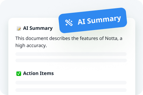 Transcribe Audio to Text | Notta