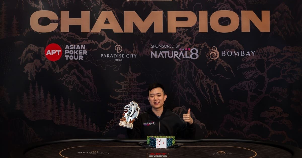 Natural8 的張豫忠贏得 APT 仁川最後機會豪客賽 | Natural8