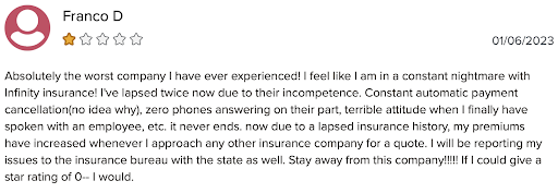 Infinity Car Insurance Reviews: Costs and Ratings (2024) - Insurify