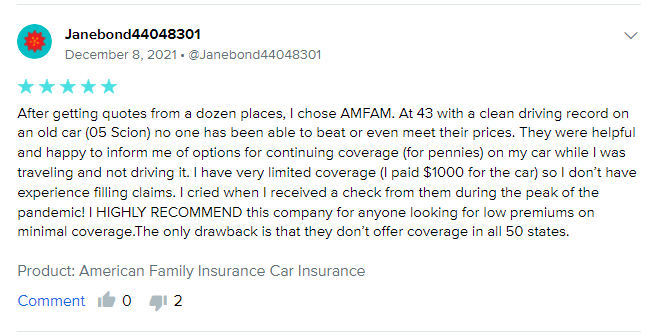 American Family Car Insurance Review: Costs and Ratings (2024) - Insurify
