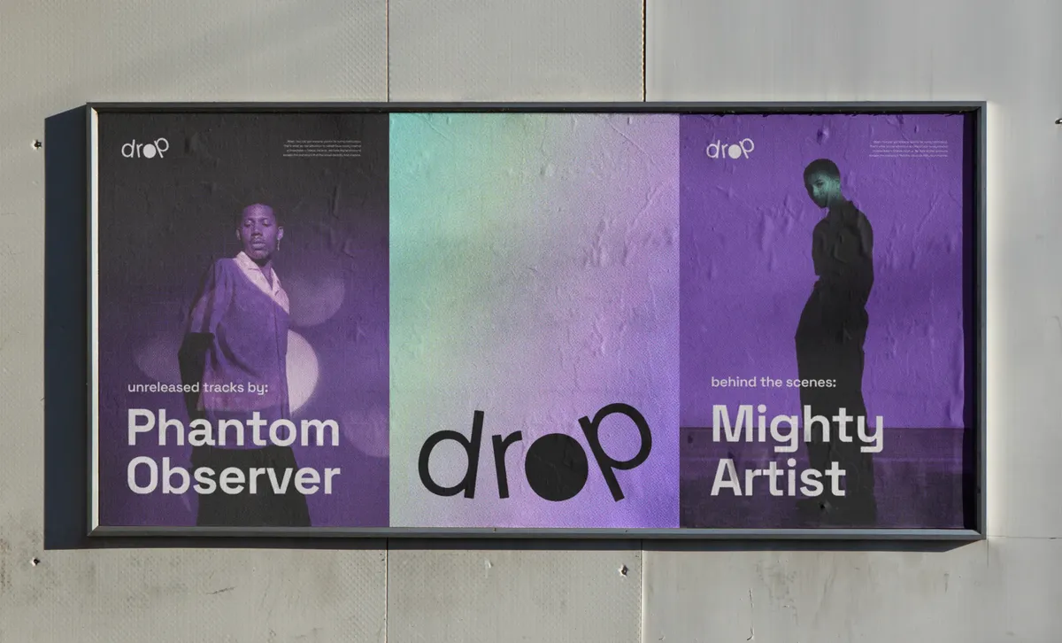 Drop visual identity / heartbeat