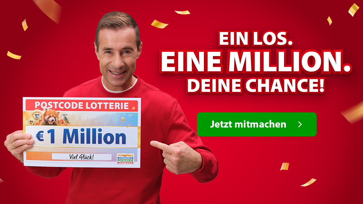 Anmelden, Los kaufen & gewinnen | Postcode Lotterie