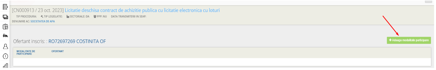 eForms, ghid modificari pentru ofertanti / participanti la licitatii pe ...