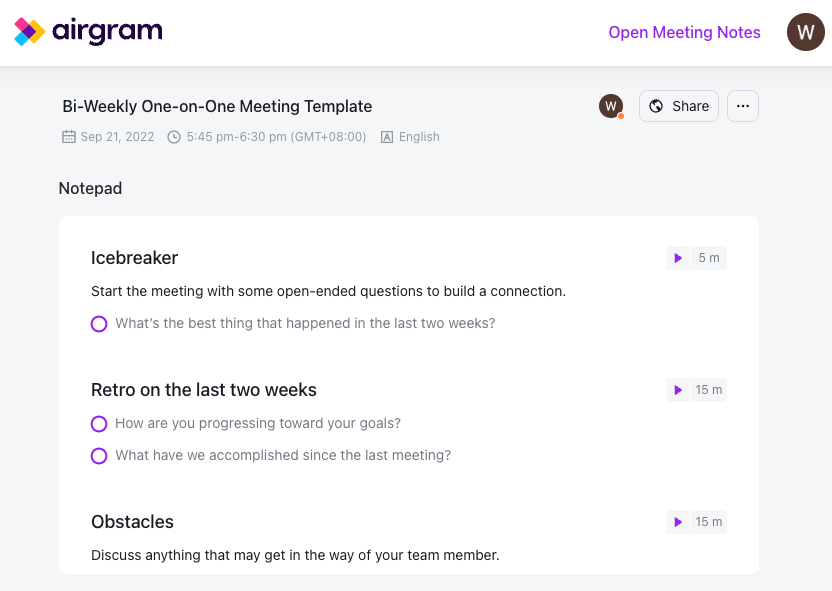 15 One on One Meeting Templates For Productive Managers Free 15 One on One Meeting Templates For Productive Managers Free