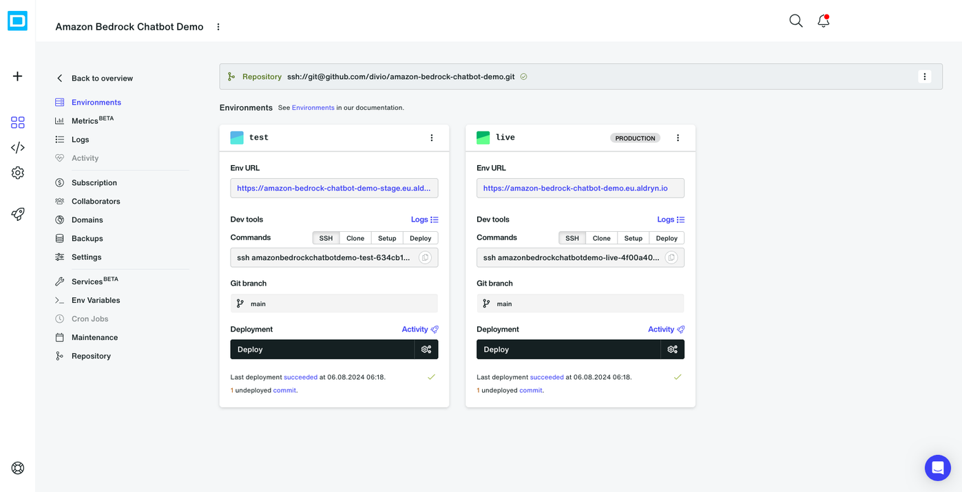 Generative AI | Build Chatbots with Divio & Amazon Bedrock | Divio
