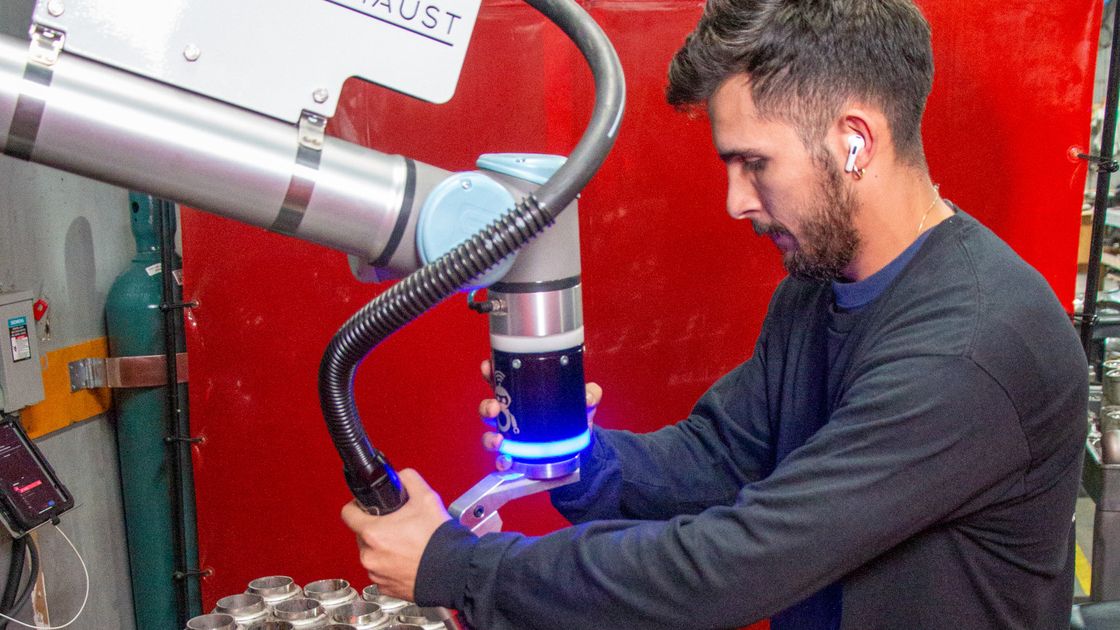 Cobot Welder Delivers 10x Production Boost at DeAngelo Marine Exhaust