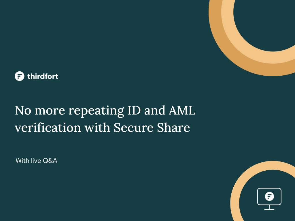 Watch now | Webinar - No more repeating ID and AML verification with ...
