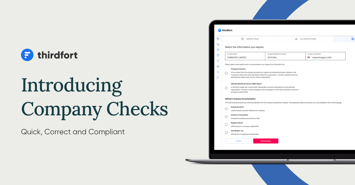 Introducing Company Checks: Quick, correct and compliant | Thirdfort
