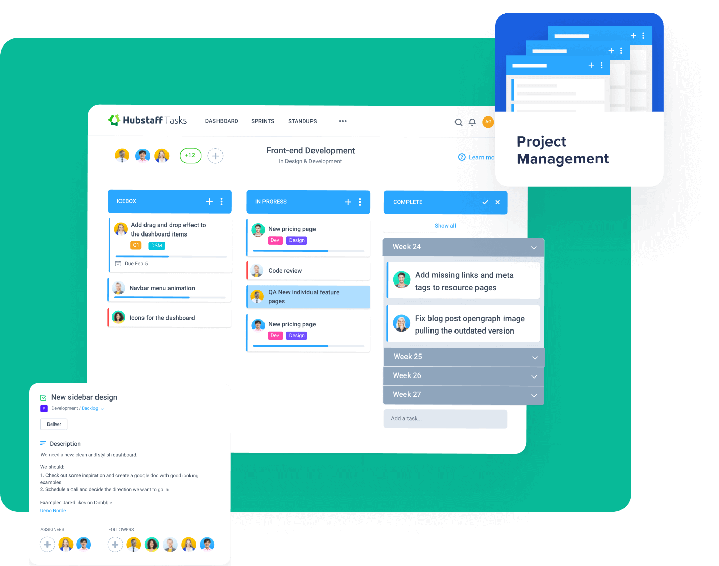Hubstaff Tasks Project Management Features