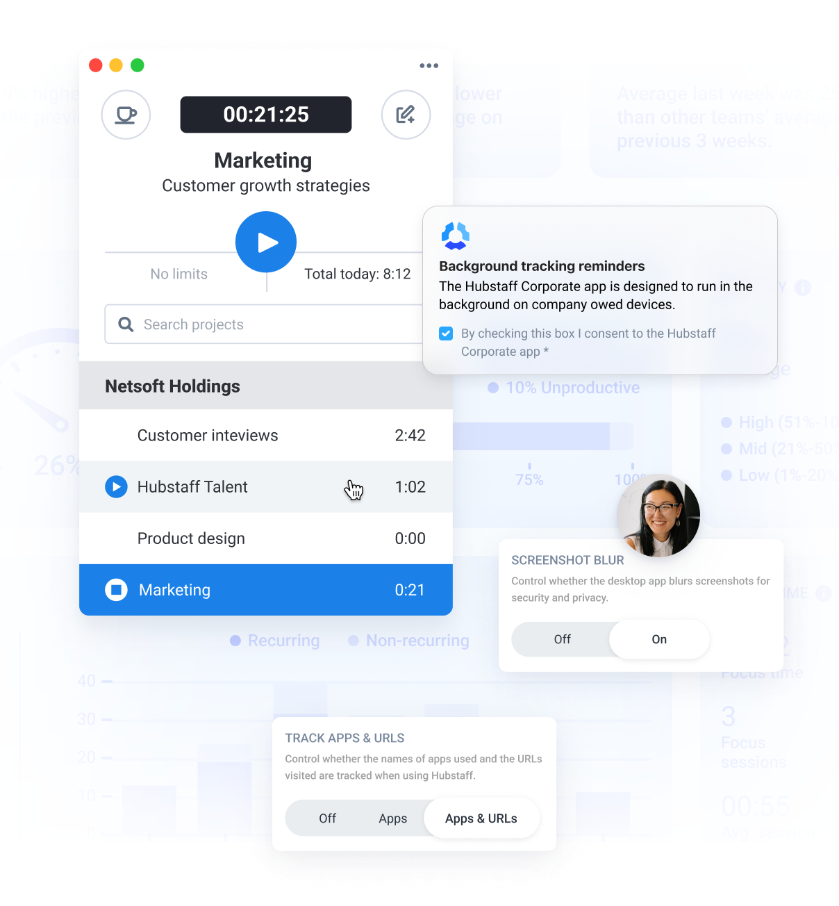 How Tracking Features Work For Teams | Hubstaff