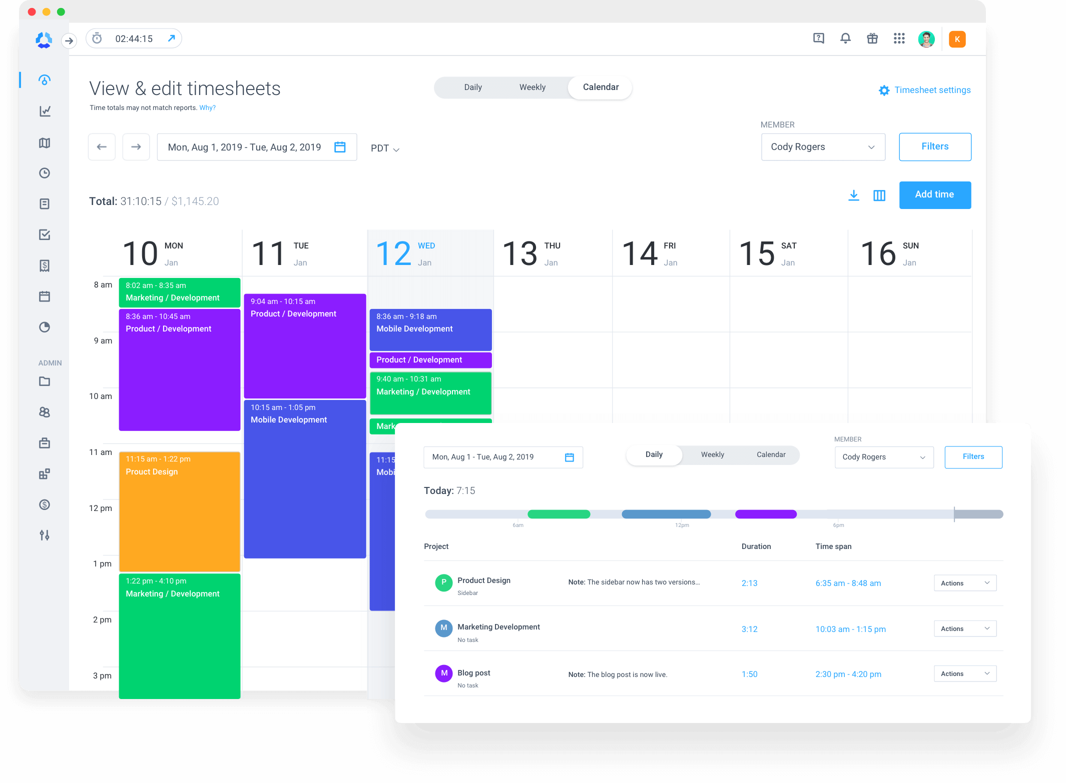 Time Entry System | Hubstaff