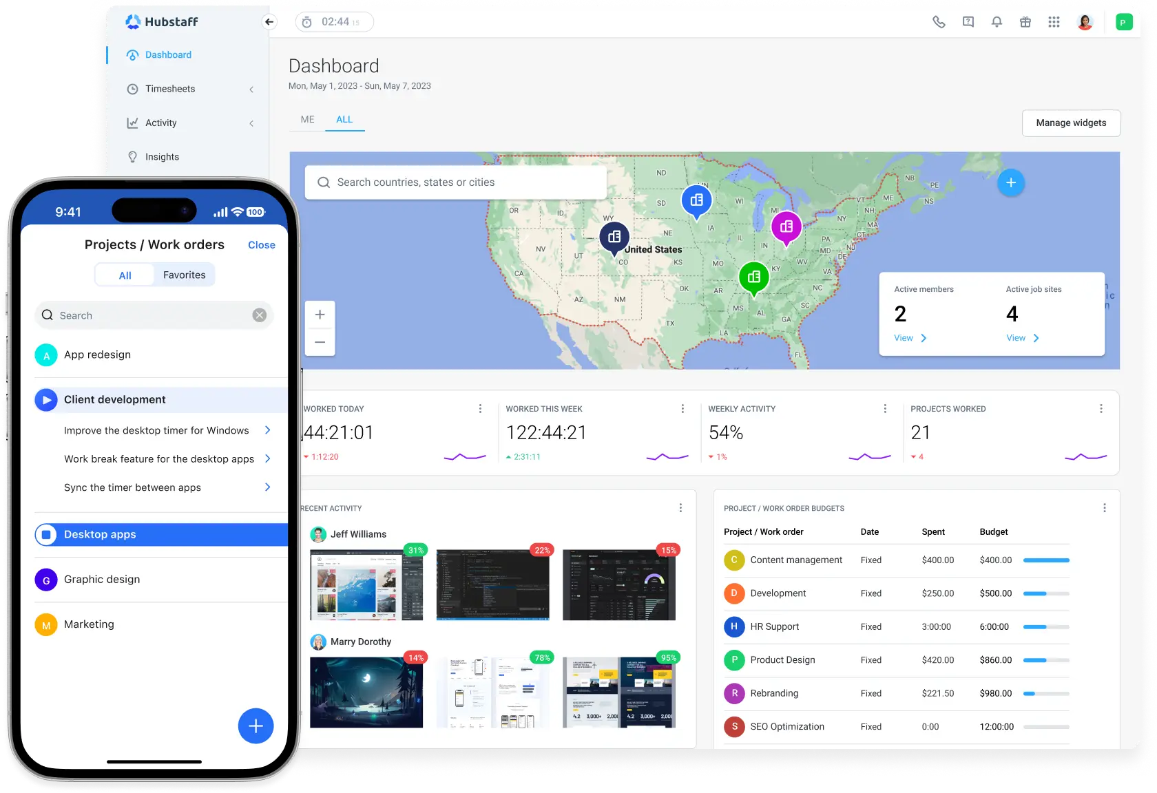 Time Clock App | Hubstaff