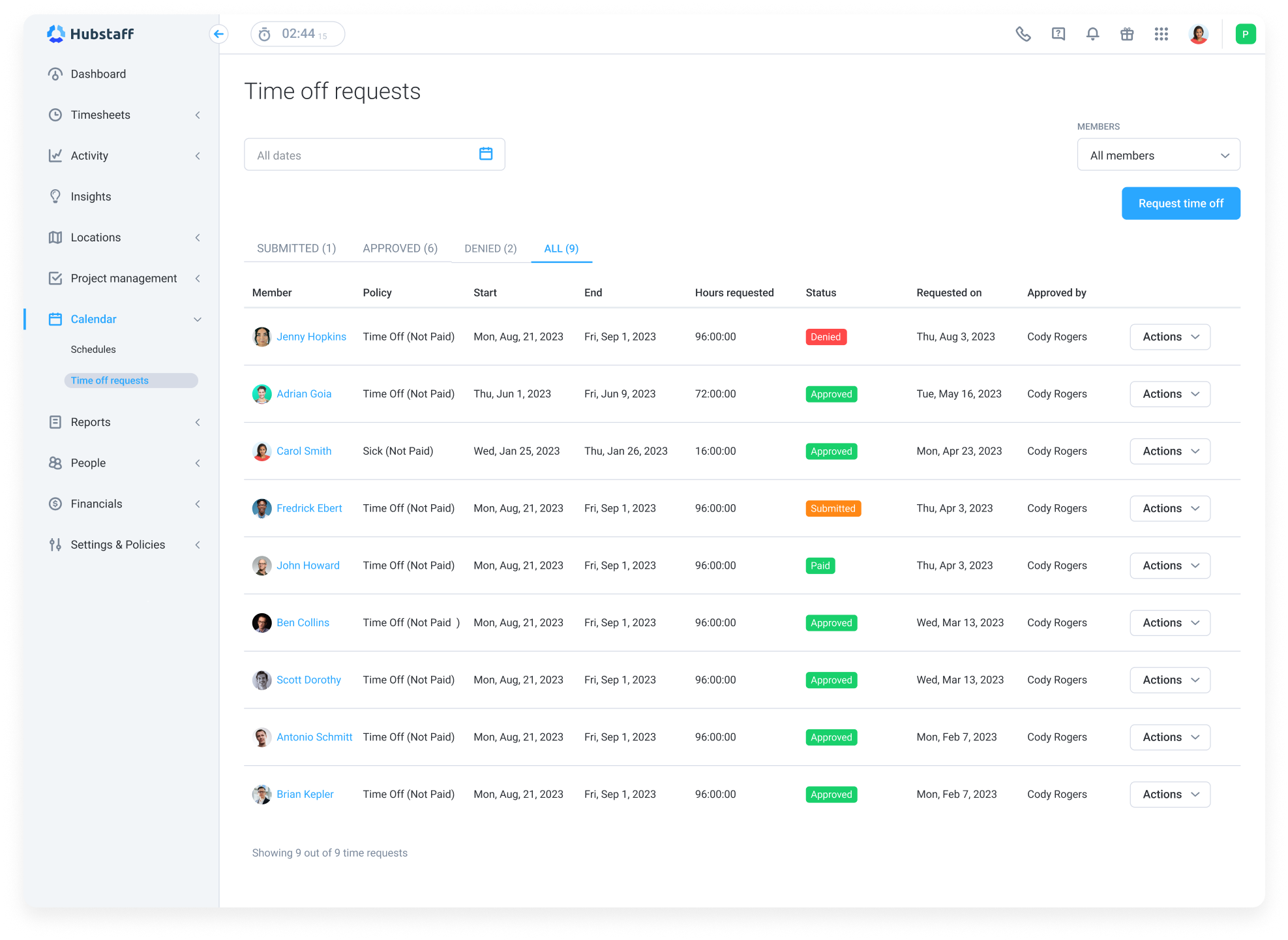 Time reporting software | Hubstaff