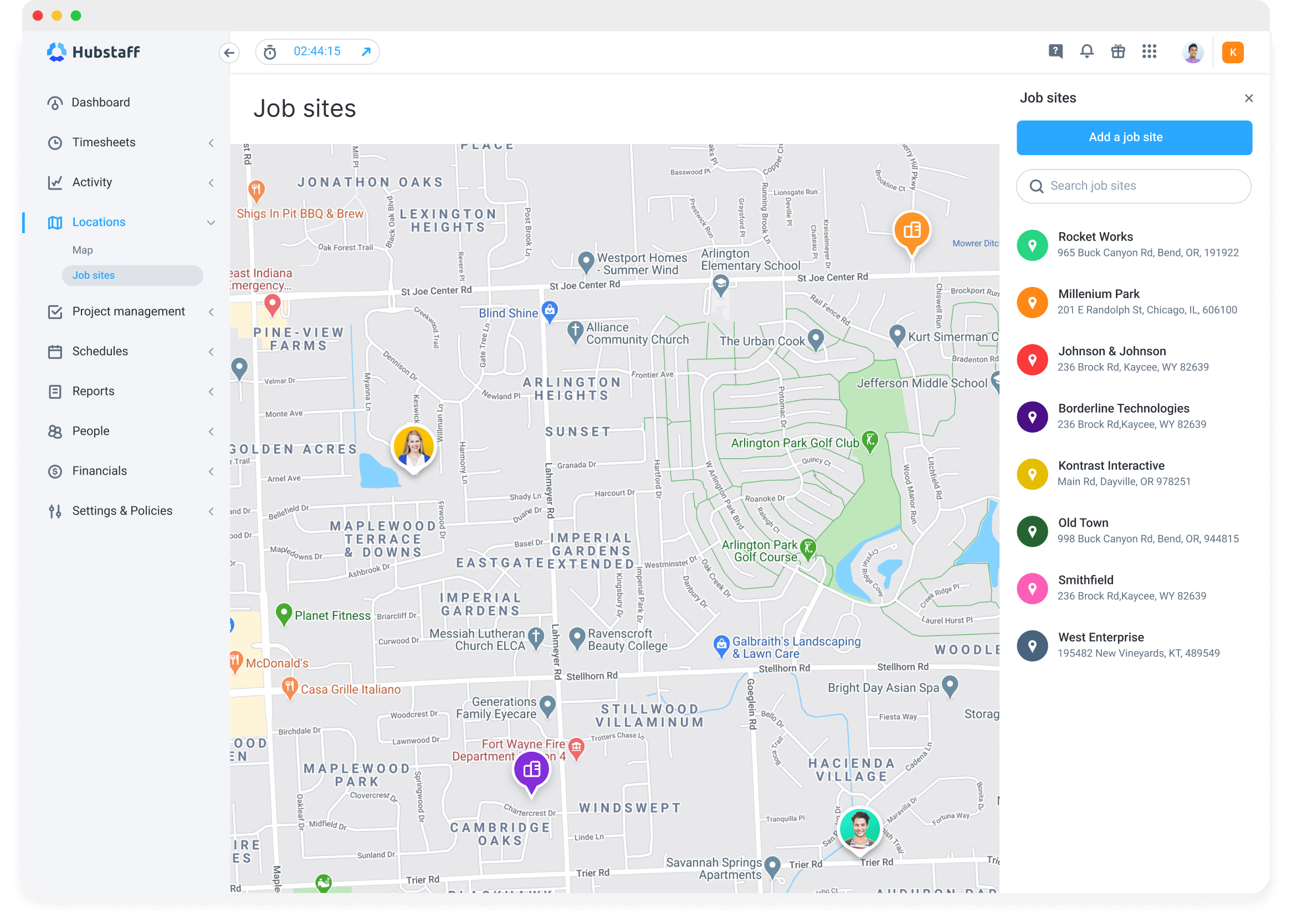 Time Clock App Hubstaff