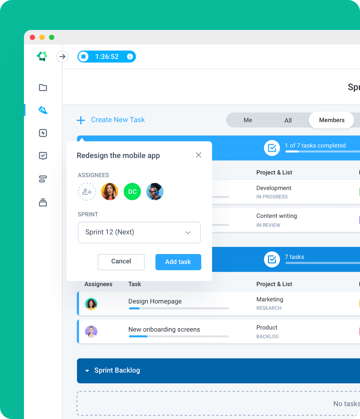Agile Sprint Management Tool | Hubstaff Tasks