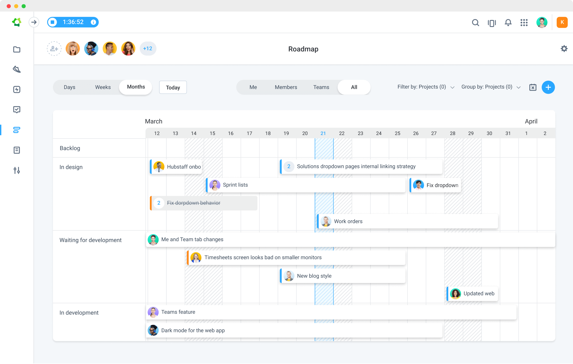 Online Roadmap Tool for Project Planning | Hubstaff Tasks