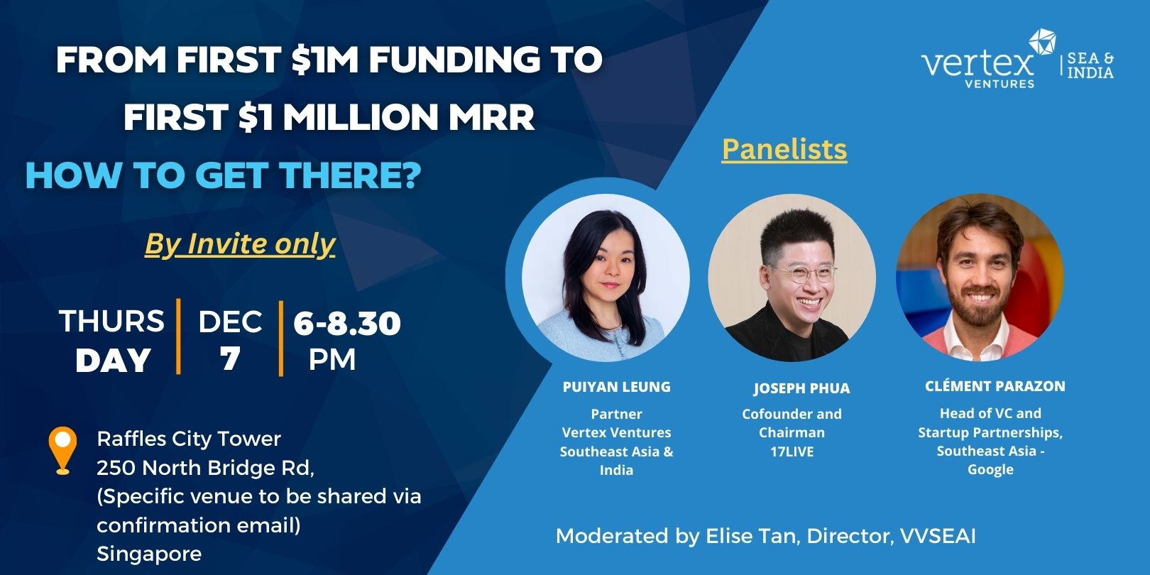 VVSEAI Event | From First $1 M in Funding to First $1 M in MRR with Joseph Phua, Puiyan Leung ...