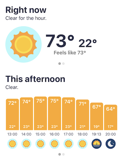 Weather apps are design sandboxes