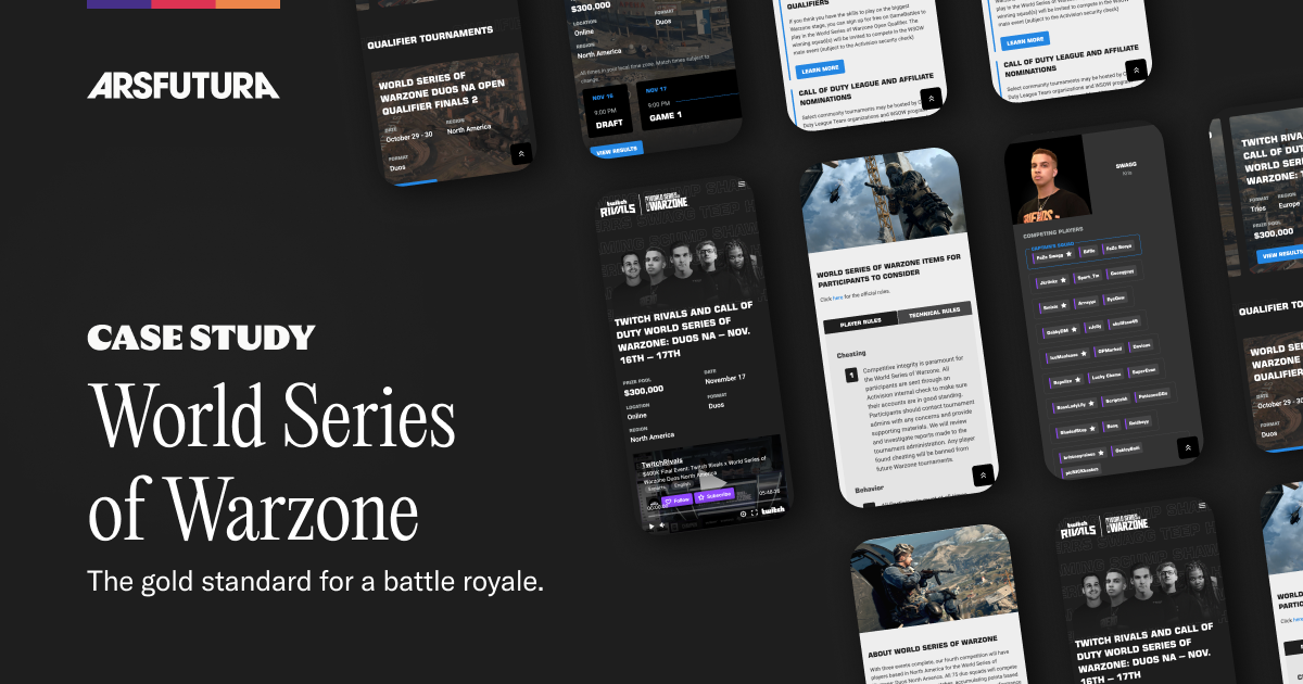 Projects – Ars Futura - World Series of Warzone