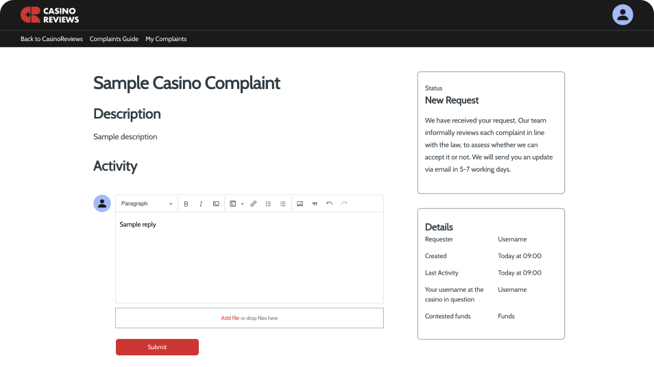 Guide to Submitting Gambling Complaints | CasinoReviews.com