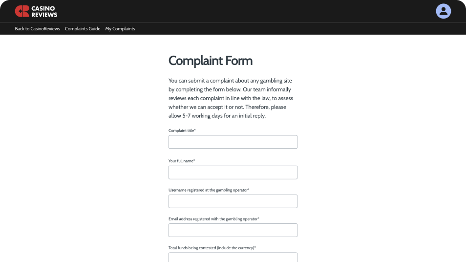 Guide to Submitting Gambling Complaints | CasinoReviews.com