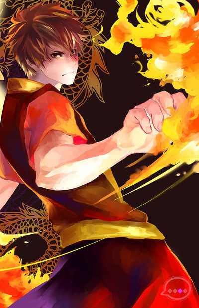 fire element anime