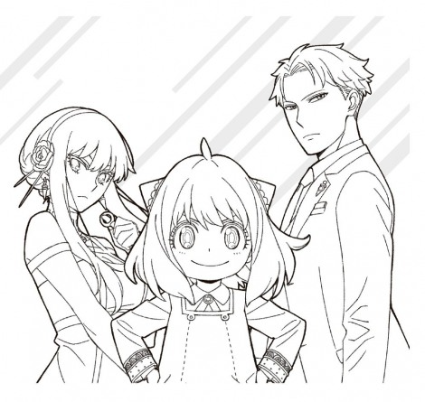 coloring pages spy family