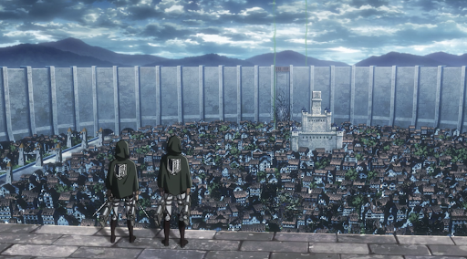 aot titans attack wall
