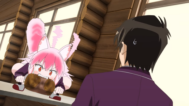 Anime Girl With Wolf Pack
